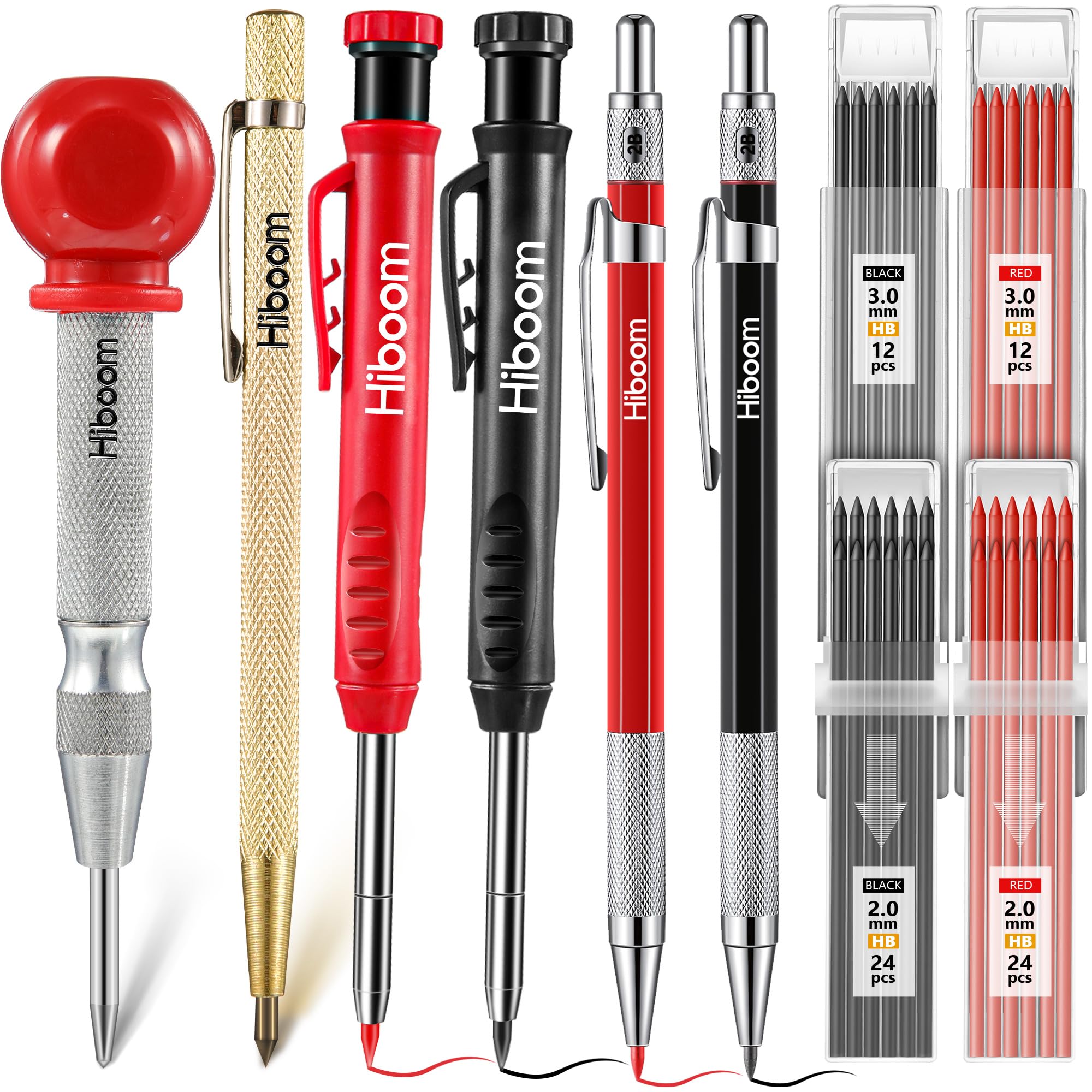 Amazon.com : Hiboom 10 Pack Carpenter Pencils Mechanical, Construction ...