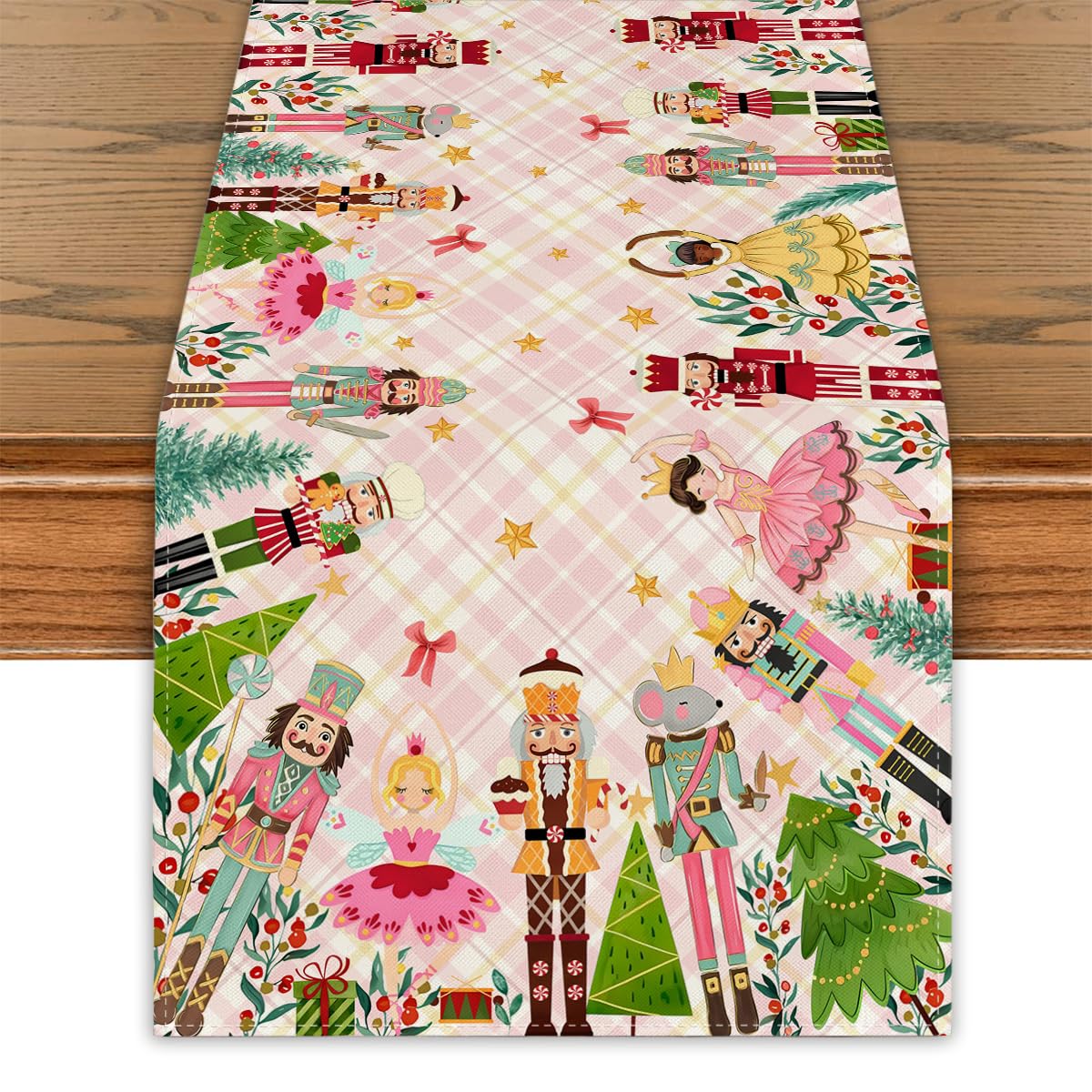 Amazon.com: Pink Nutcracker Christmas Table Runner Pink Nutcracker ...