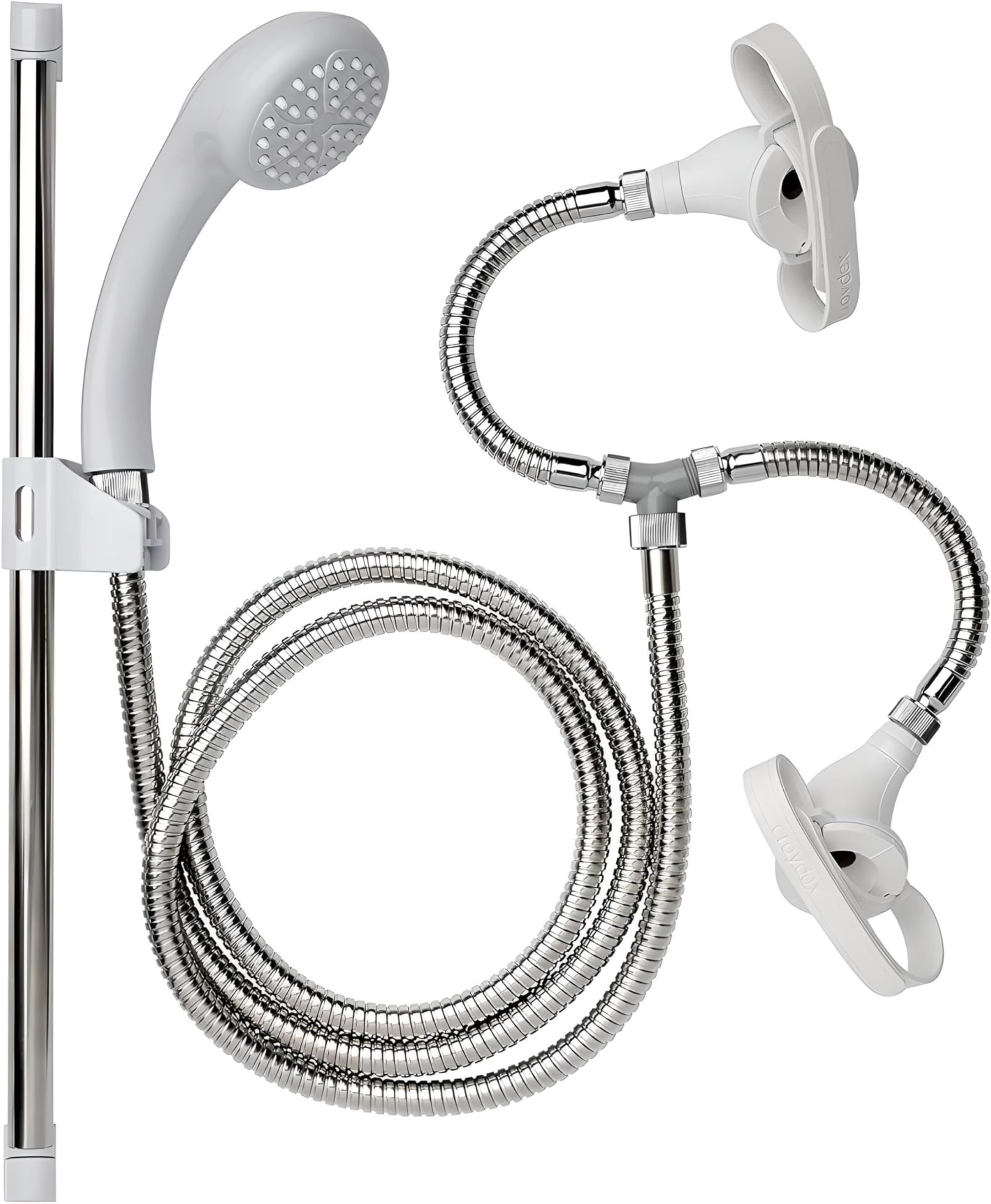 Croydex Bath Shower Mixer Set White & Chrome, 430mm, (AB220022 ...