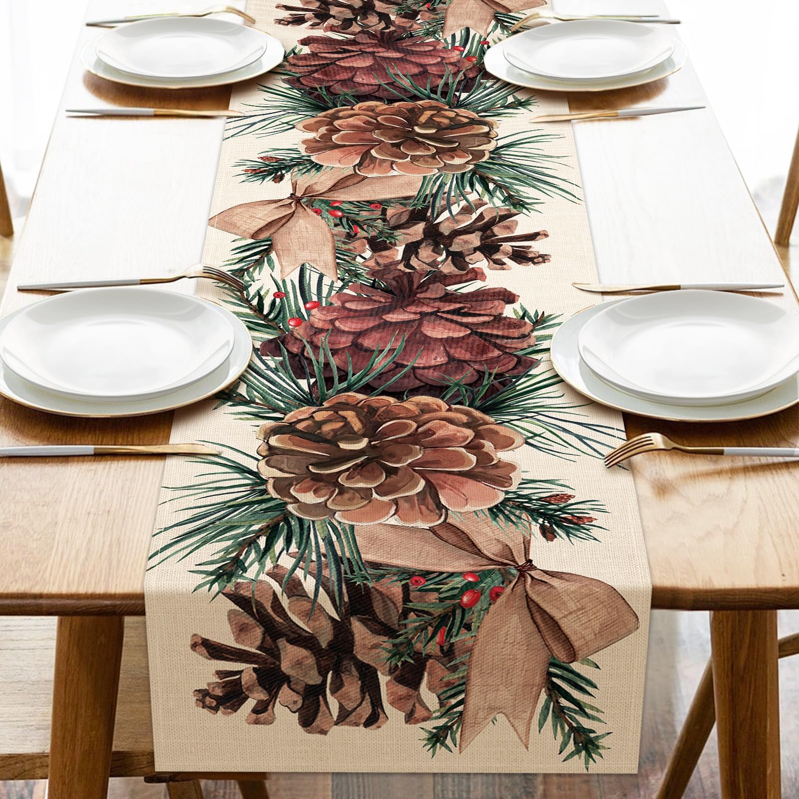 Amazon.com: Pinecone Braided Jute Table Runner : Home & Kitchen