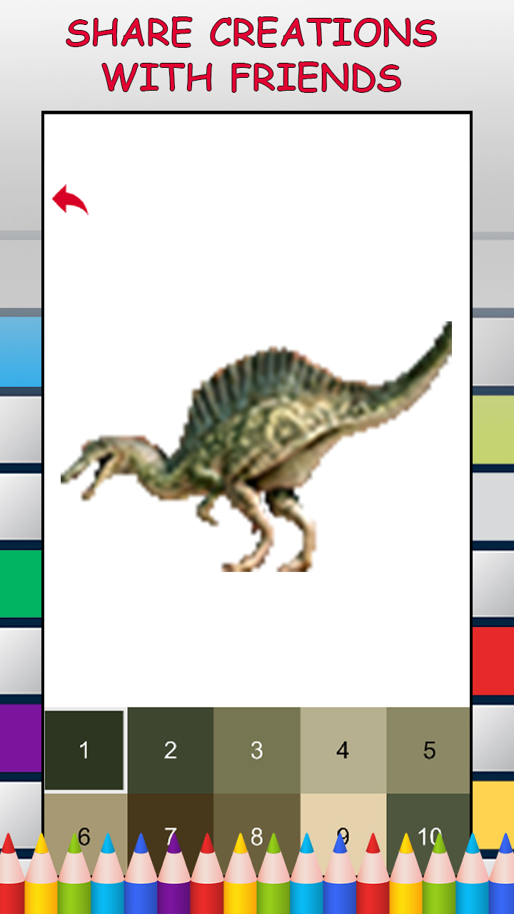 Dragons & Dinosaurs Pixel Art Color by Number Game - FREE No Ads Pixel ...