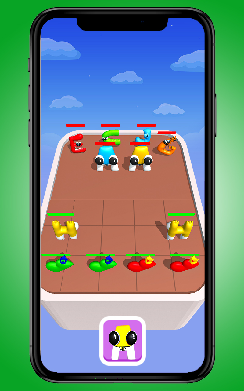 Merge Alphabet Squad Rush! AFH Letter Run & Fusion Fight Master - A to ...