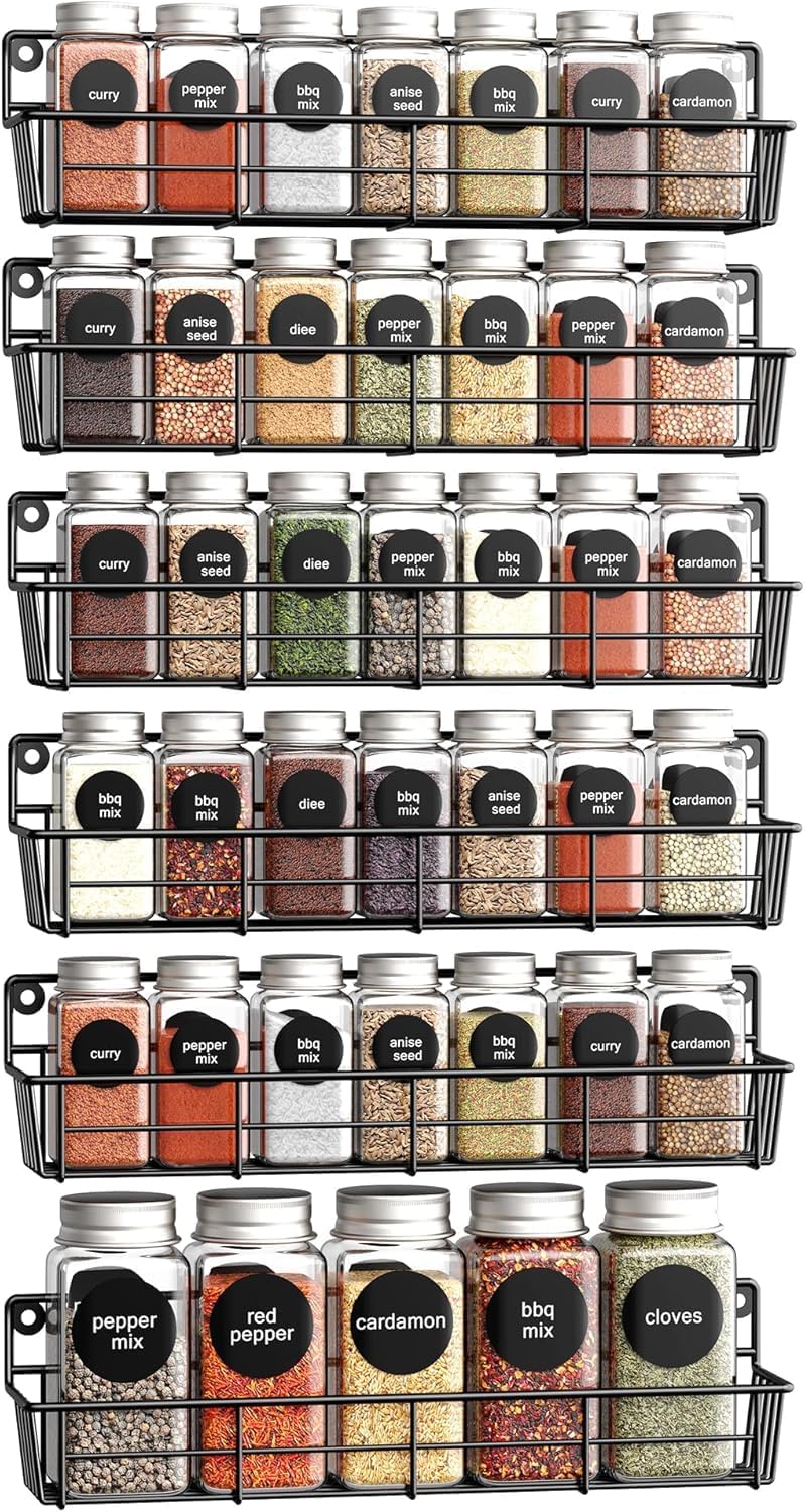 Amazon.com: Mystozer Spice Rack Organizer Wall Mount, Hanging Spice ...