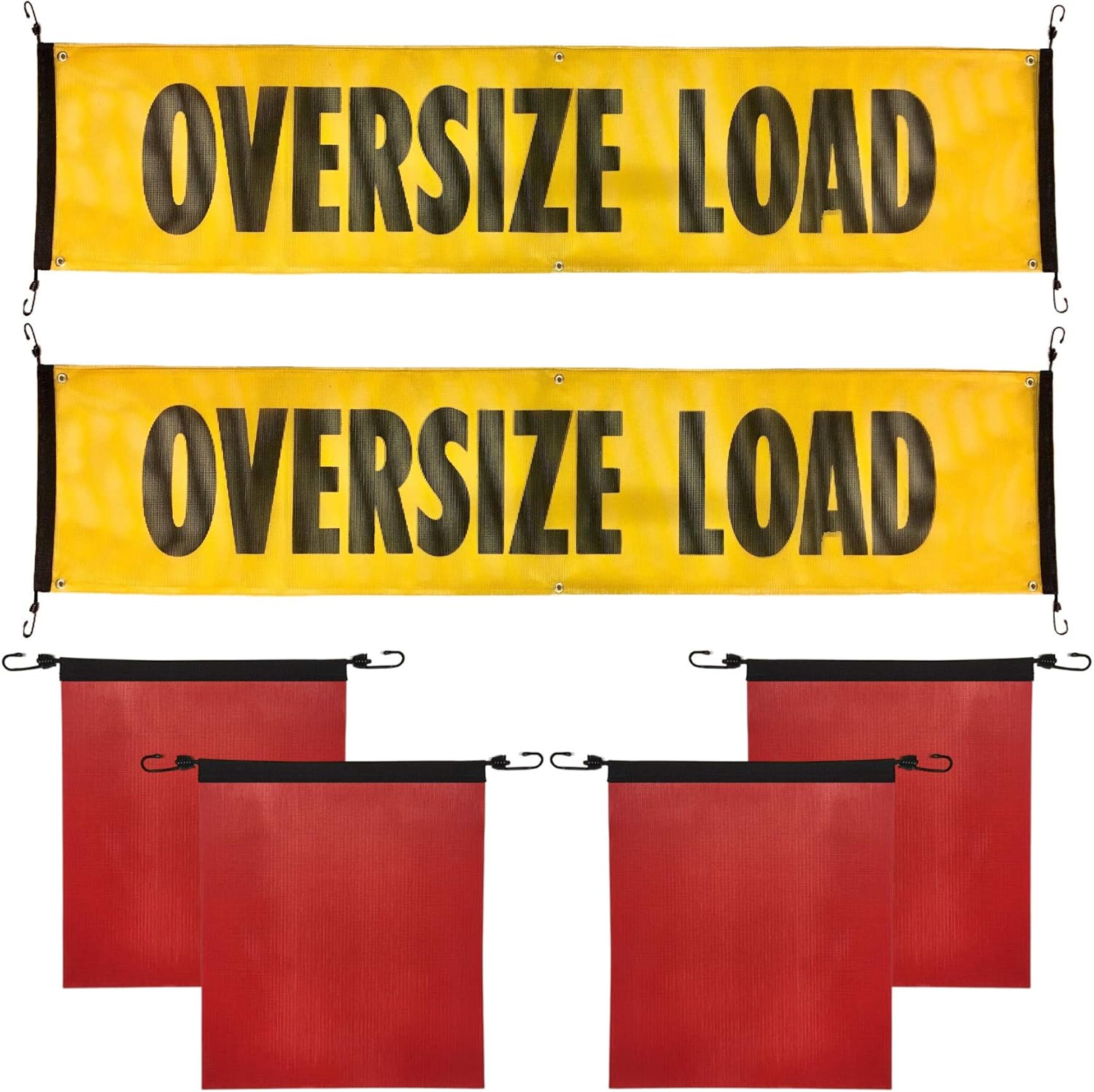 Amazon.com: Oversize Load Signs for Trucks Safety Kit (2) Mesh 18" X 84 ...