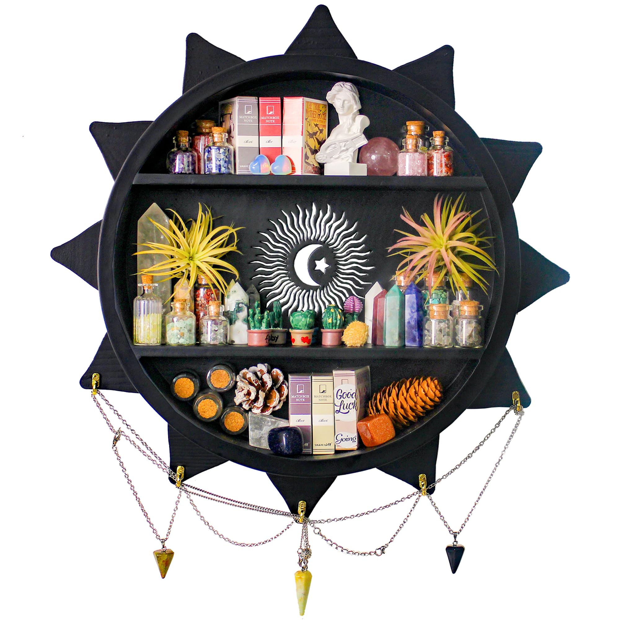 Amazon.com: FNYDOX Large 15.1” Crystal Shelf Display for Wall with ...