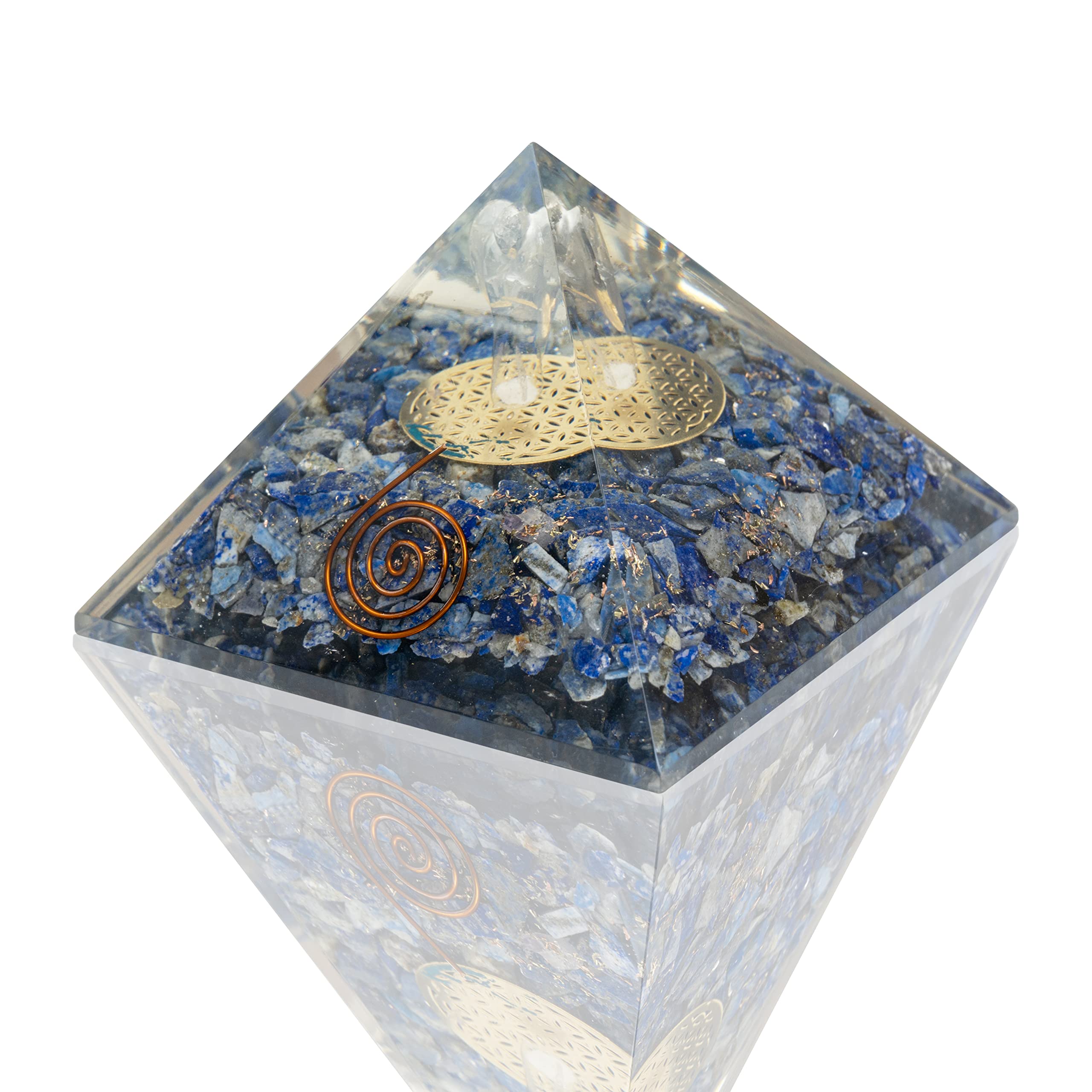 Buy Large Orgone Pyramid - Lapis Lazuli Energy Generator for Protection ...