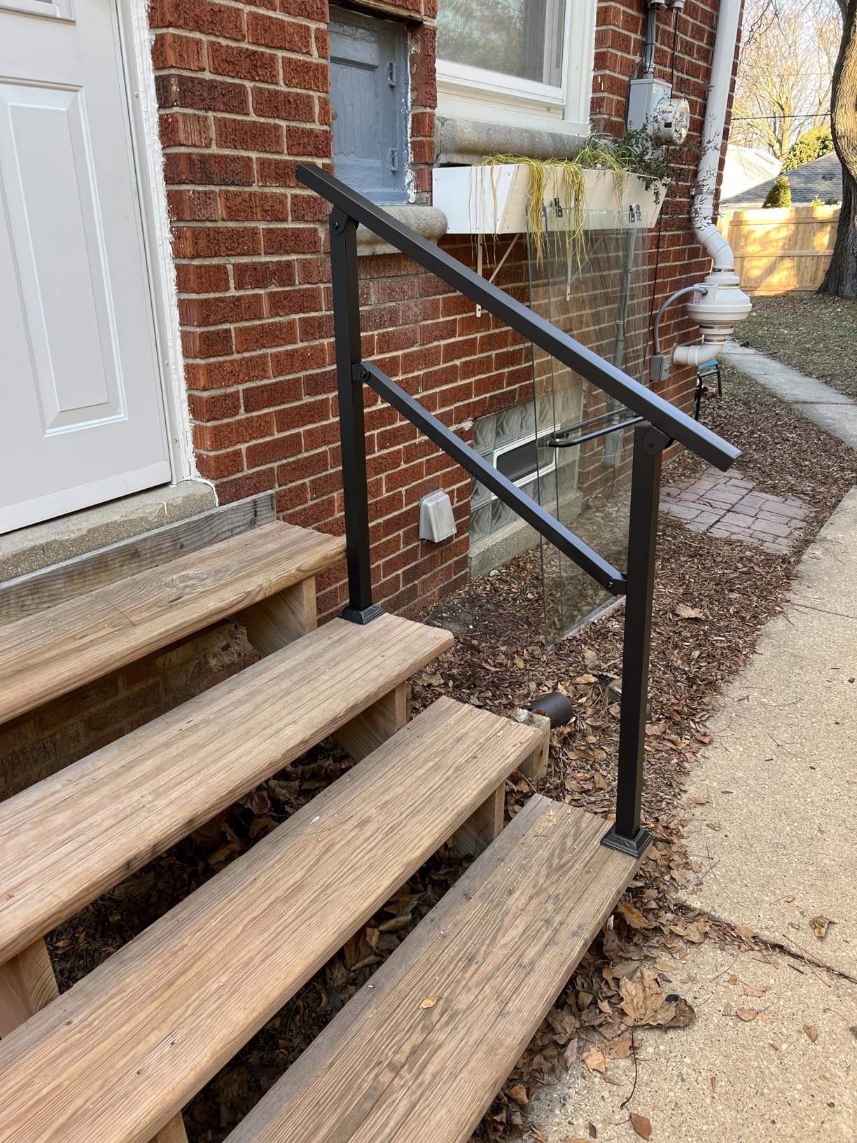 $9/mo - Finance VIVOSUN Outdoor Handrail, 3-4 Step Stair Handrail, 40 ...