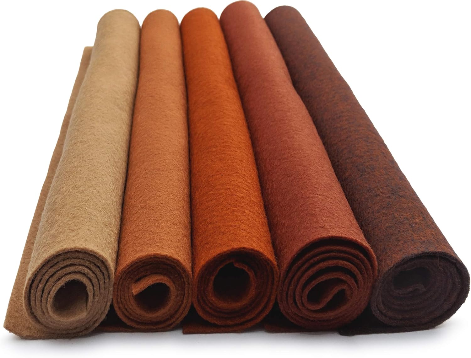 Amazon.com: Brown Tones - Multi-Pack - Set of 5 Wool Blend 12x18 inch ...