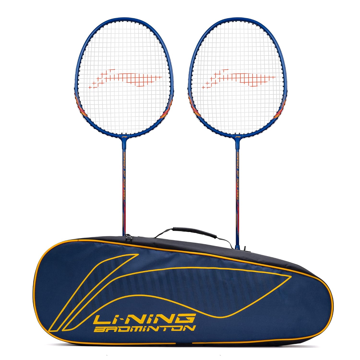 Li-Ning XP 303 Pro Aluminium Strung Badminton Racket (2xrackets + 1 Kit ...