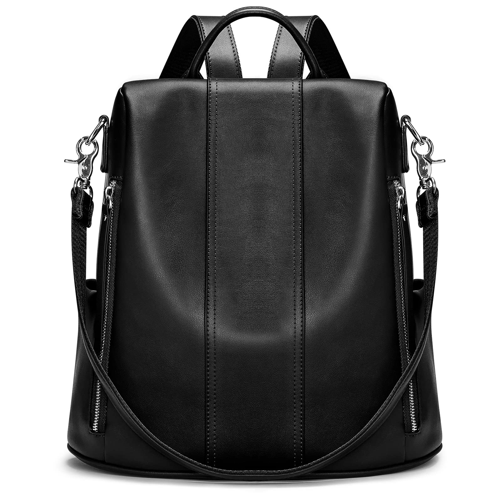 S-ZONE Women Soft Leather Backpack Antitheft Rucksack Ladies Shoulder ...