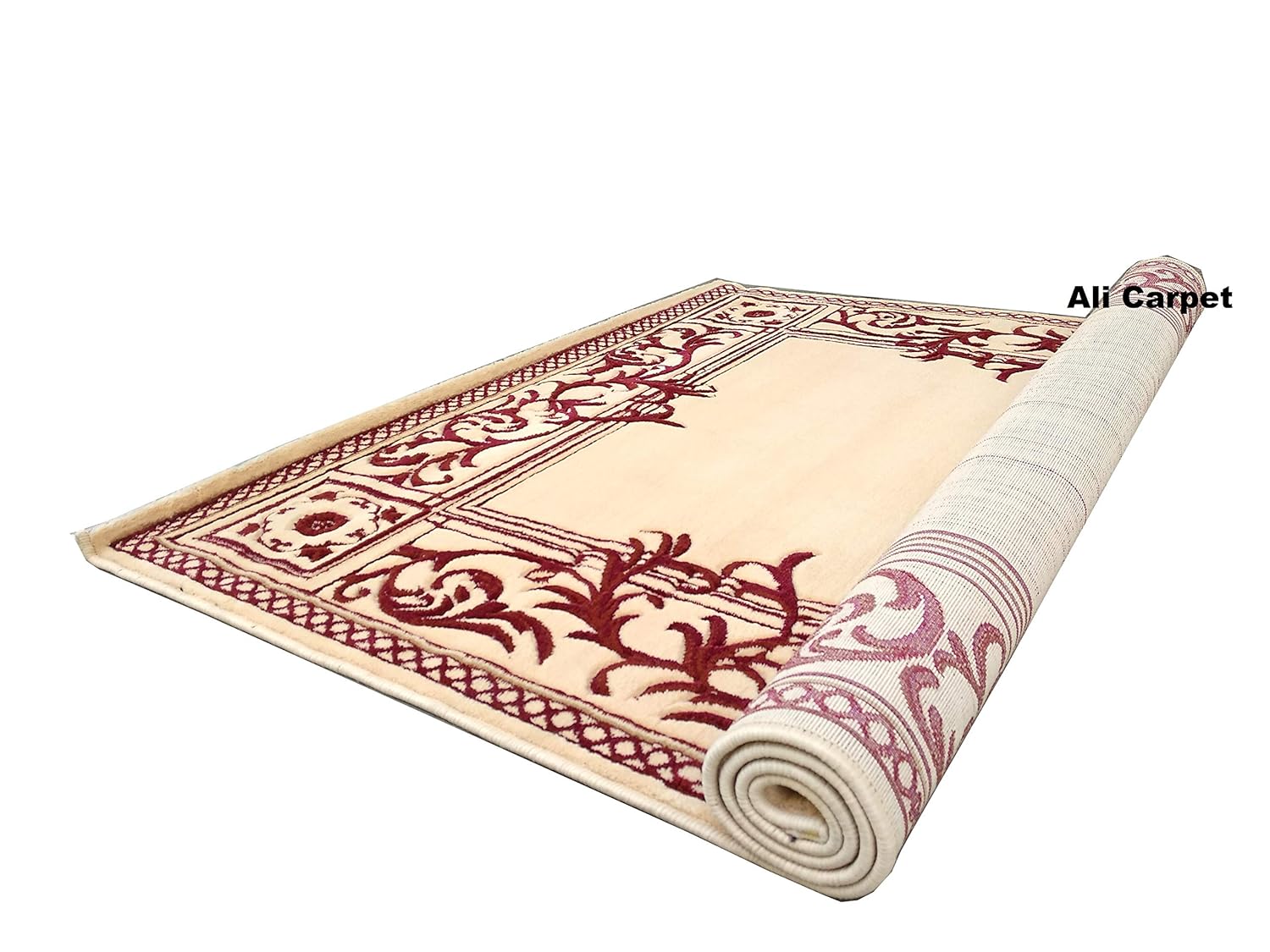 Buy Ali Carpet Luxury Kashmiri Traditional Persian Design Silk Touch ...