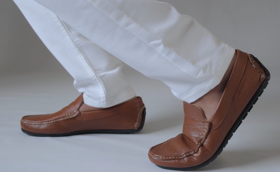 Watch DE FERANO Handmade premium Tan Geniune Leather loafers shoes for ...