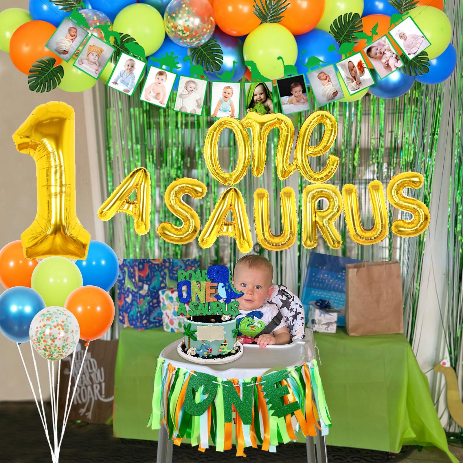 Snapklik.com : One A Saurus Birthday Decorations, Dinosaur 1st Birthday ...