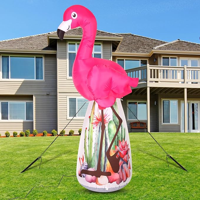 Amazon.com: Sonwyoung 6 ft Inflatable Flamingo Summer Inflatable ...