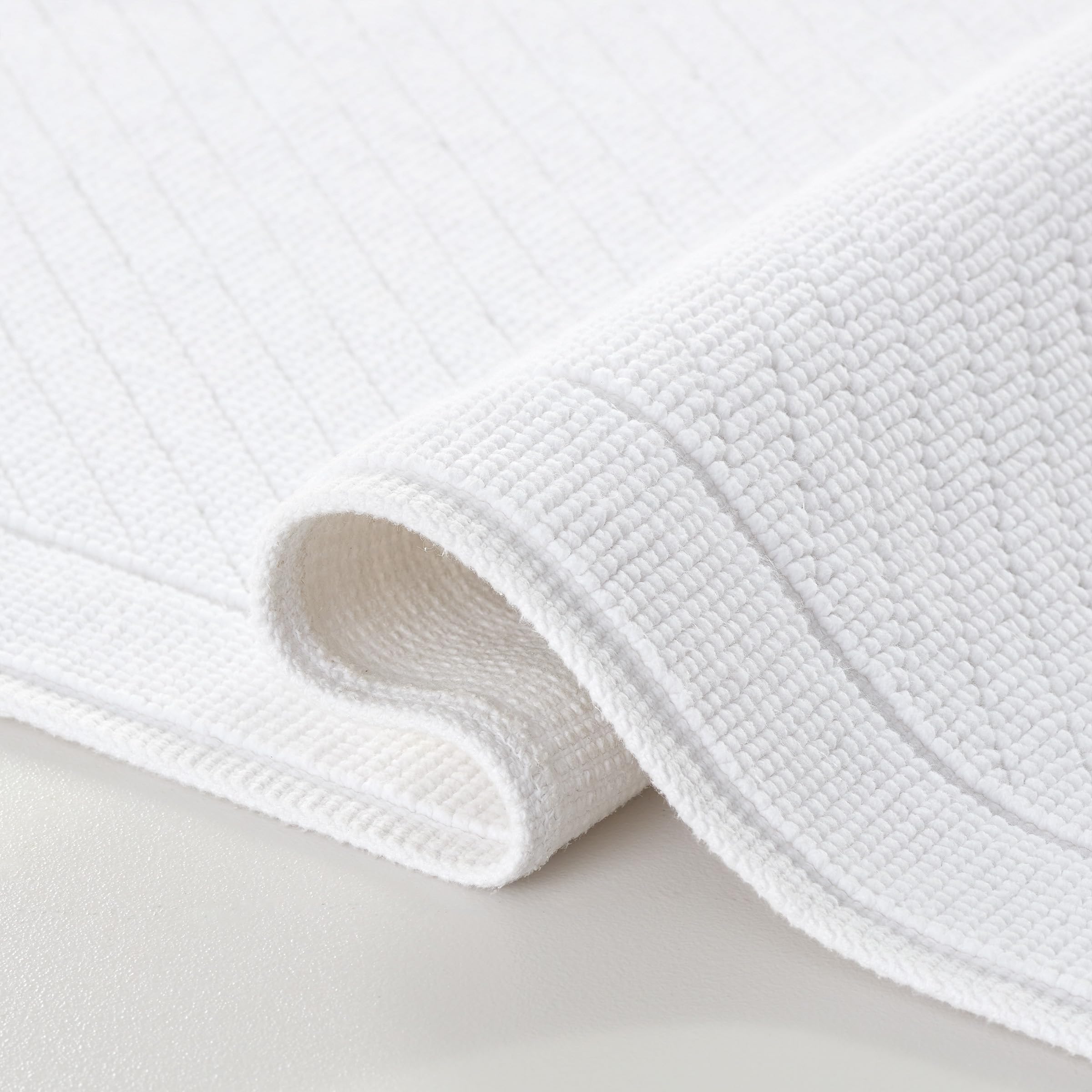 Amazon.com: Color&Geometry White Bathroom Runner Rug- Non Slip ...