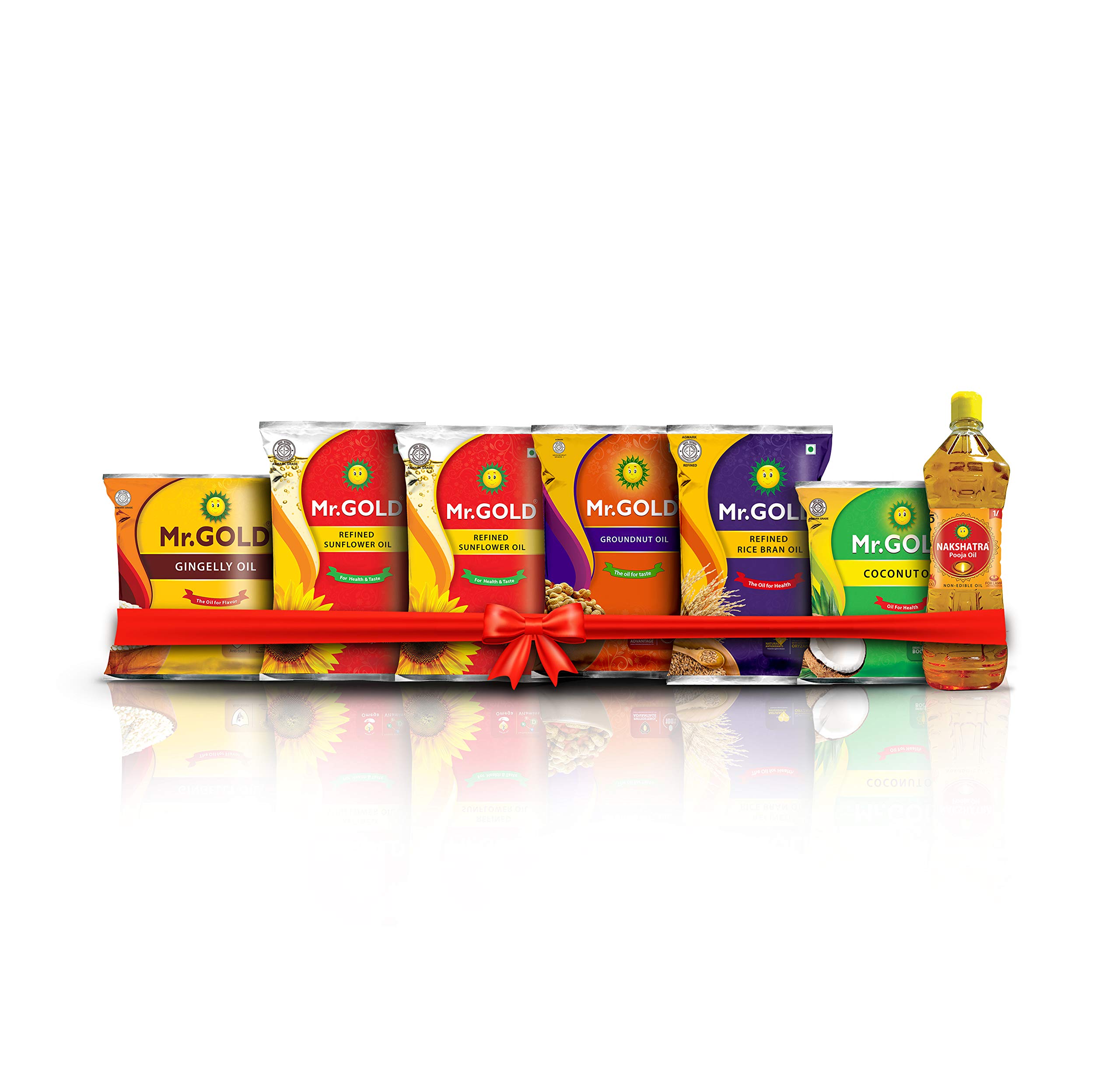 Buy Mr. Gold All in one Mega Combo (Refined Sunflower Oil 2L, Filtered ...
