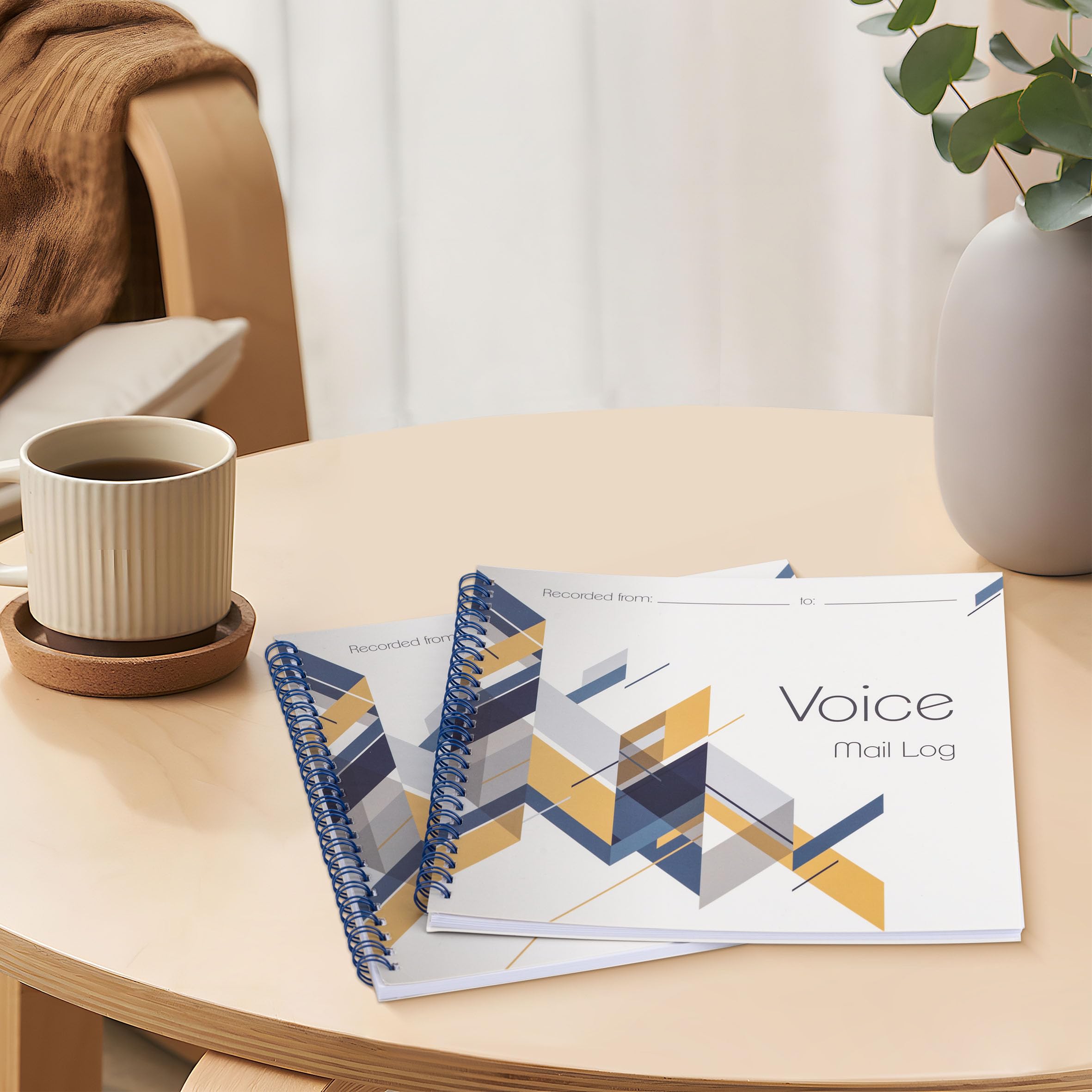 Snapklik.com : INKNOTE 2Pcs Voicemail Log Book Spiral Voice Message Log ...