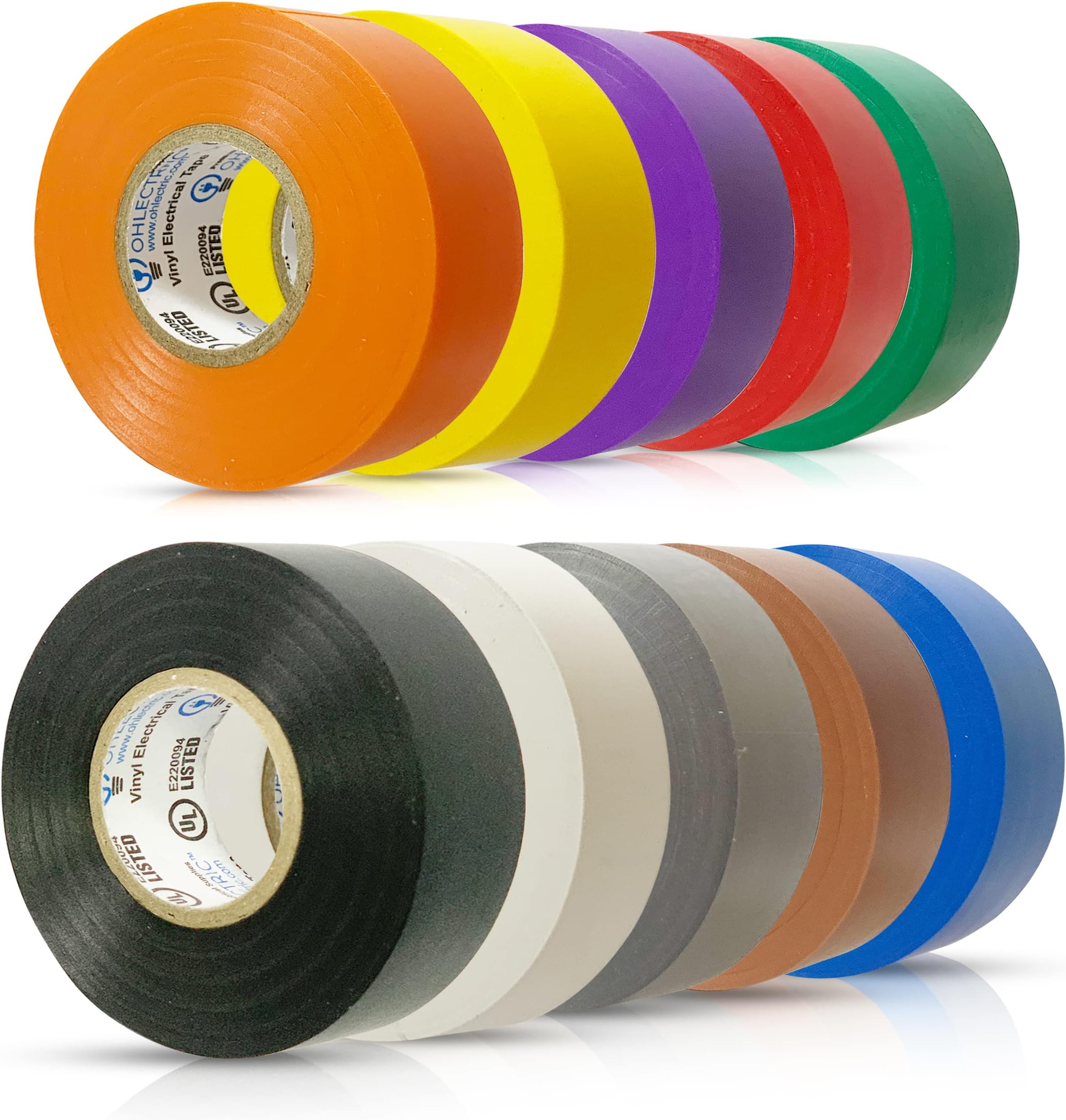 Amazon.com: (10 Pack) Morris Products Colored Electrical Tape, 10 ...