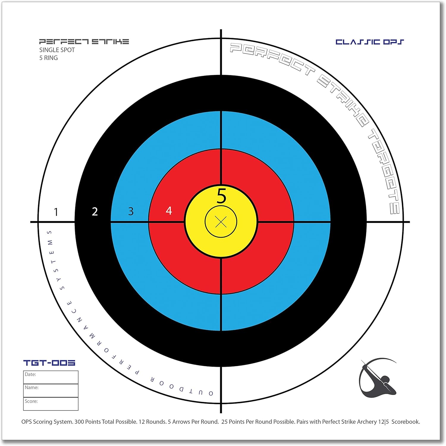 Amazon.com : Perfect Strike ARCHERY System Targets. Classic OPS No. 005 ...