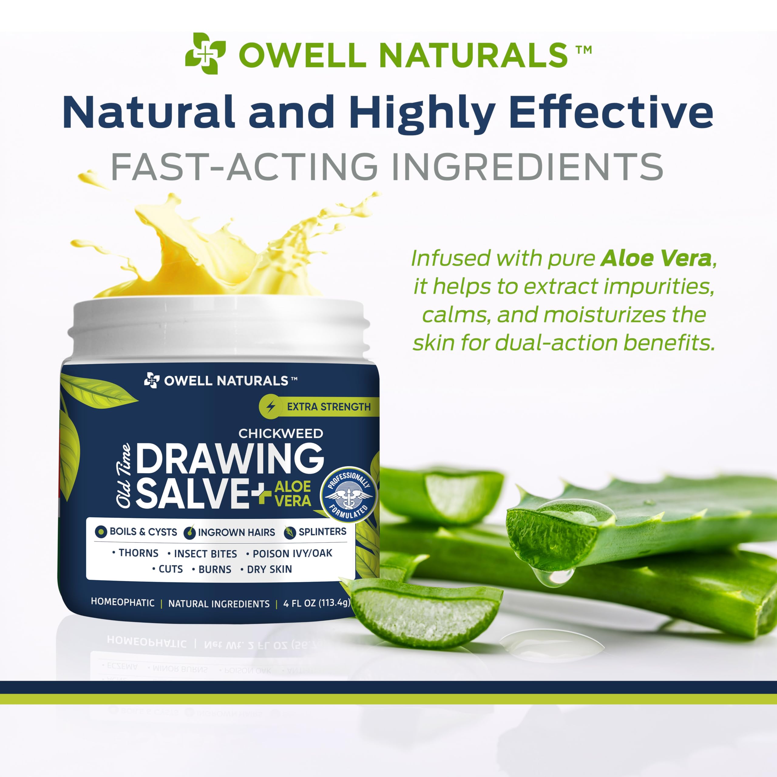 Snapklik.com : Owell Naturals Old Time Chickweed Salve 4 Oz- The ...