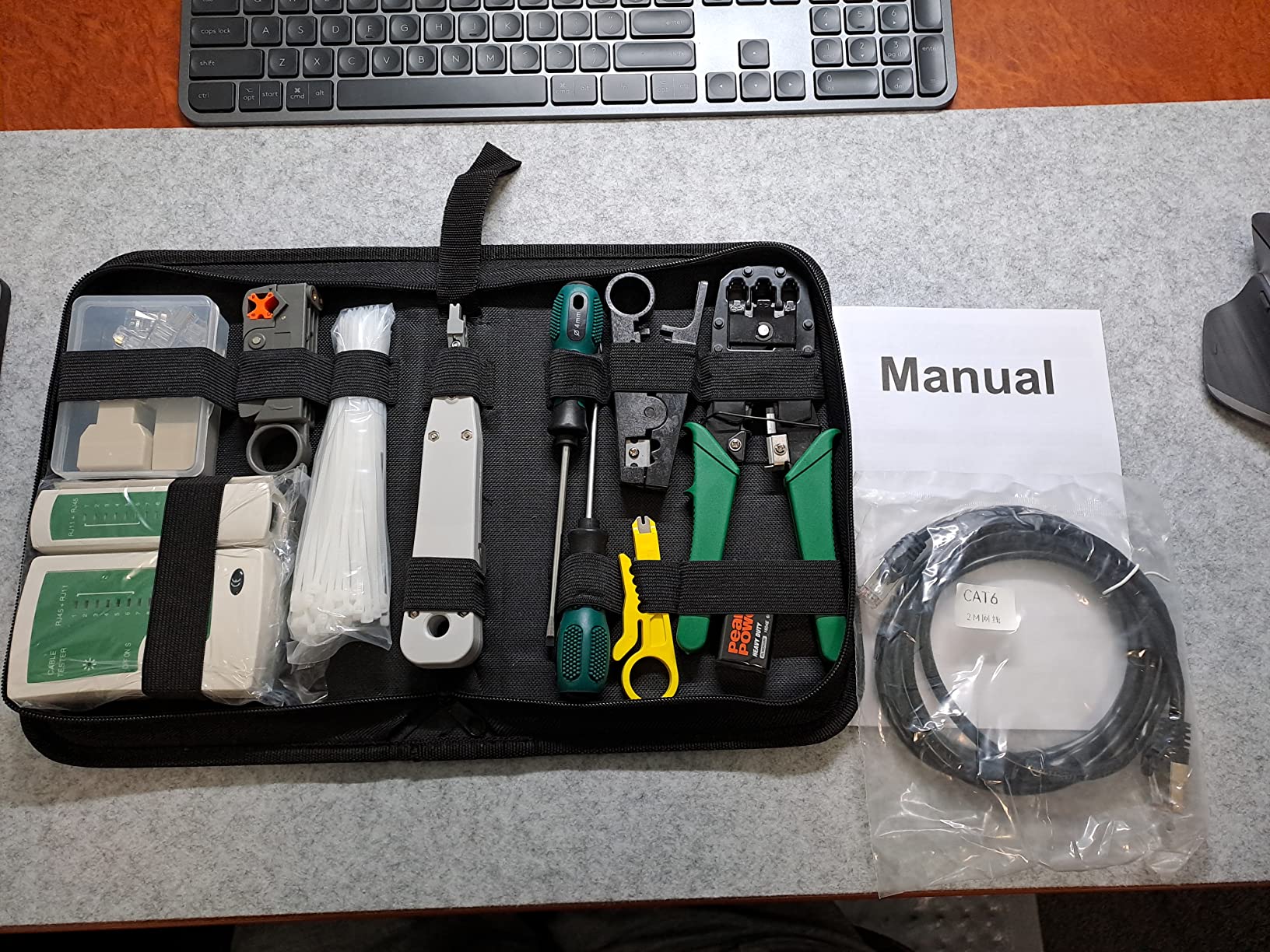 18 in 1 Network Repair Tools Professional Network Cable Tester Kit ...