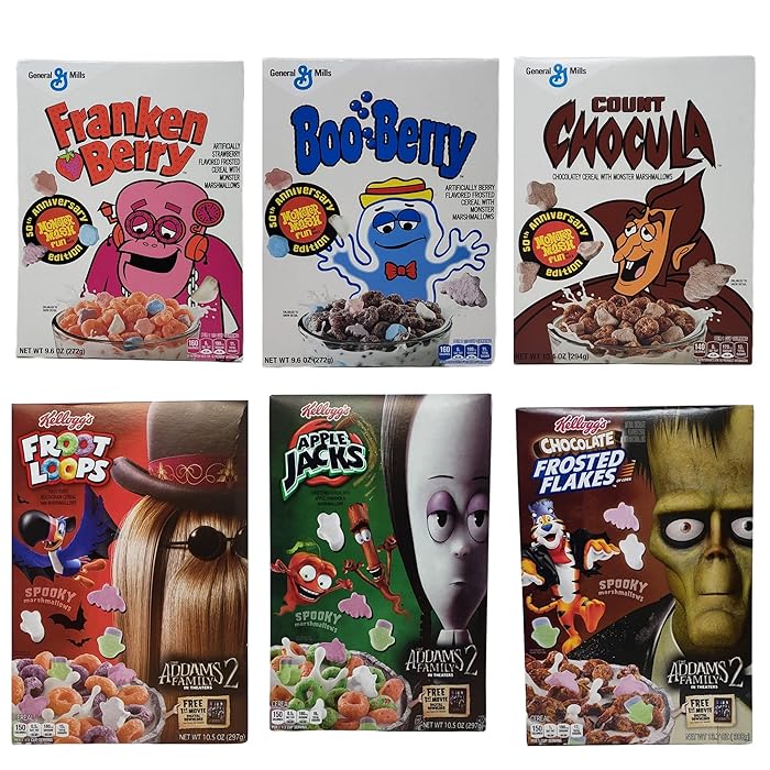 Buy Limited Edition Halloween Breakfast Cereal Variety Pack - Count ...