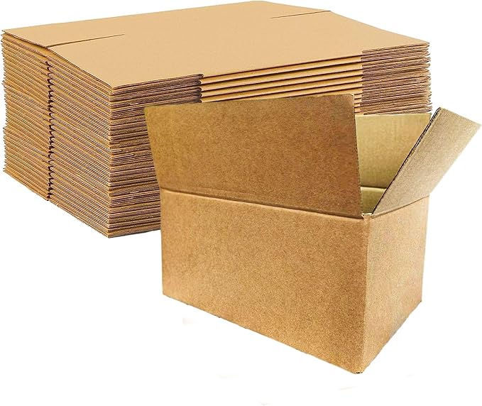 Amazon.com: Small Shipping Box Brown Carboard Box Heavey Duty Kraft ...