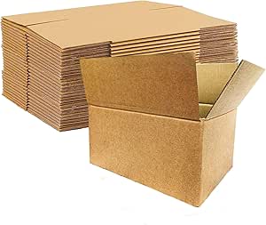 Amazon.com: Small Shipping Box Brown Carboard Box Heavey Duty Kraft ...