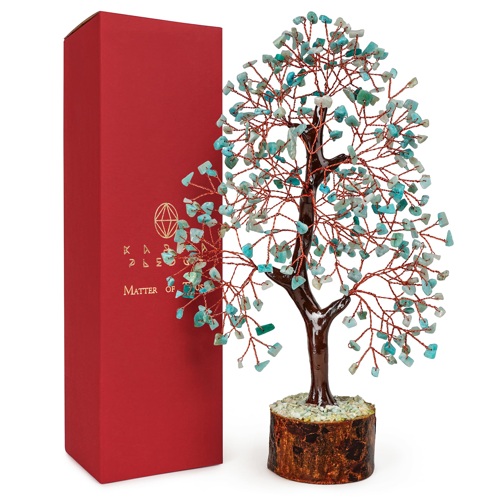 Amazon.com: Crystal Tree of Life Amazonite Healing Crystal Trees for ...