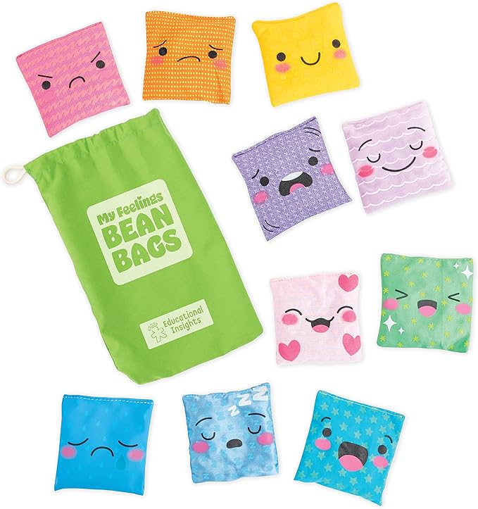 Amazon.com: Educational Insights My Feelings Bean Bags - Social ...