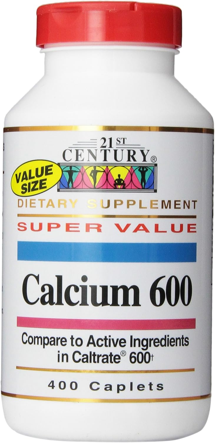 21st Century, Calcium 600 Mg Caplets, 400-Count by 21st Century ...