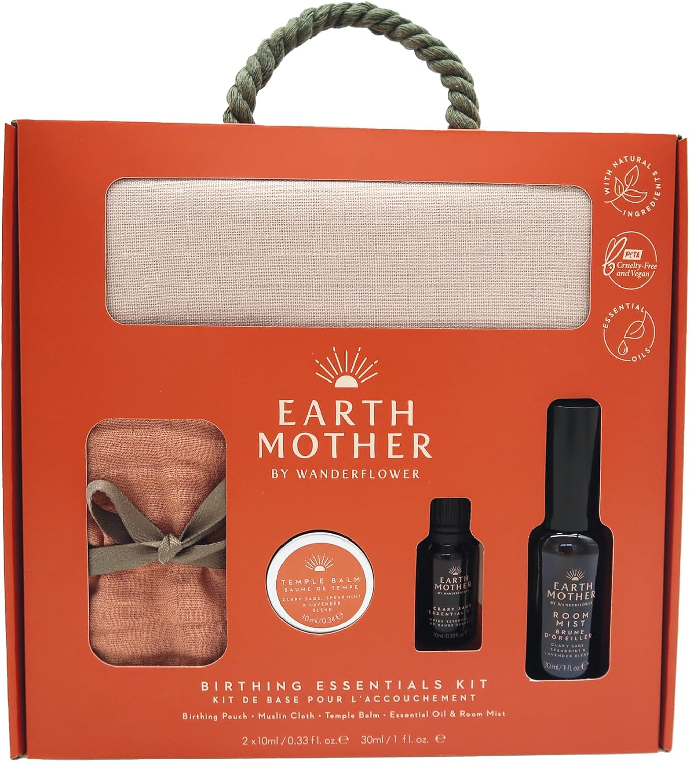 Wanderflower Earth Mother Birthing Essentials Kit Mum to Be Gift Set ...