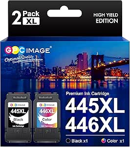 GPC Image PG-445XL CL-446XL Replacement for canon 445 446 ink cartridge ...