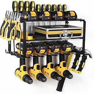 Amazon.com: Power Tool Organizer Wall Mount,battery storage rack,Heavy ...