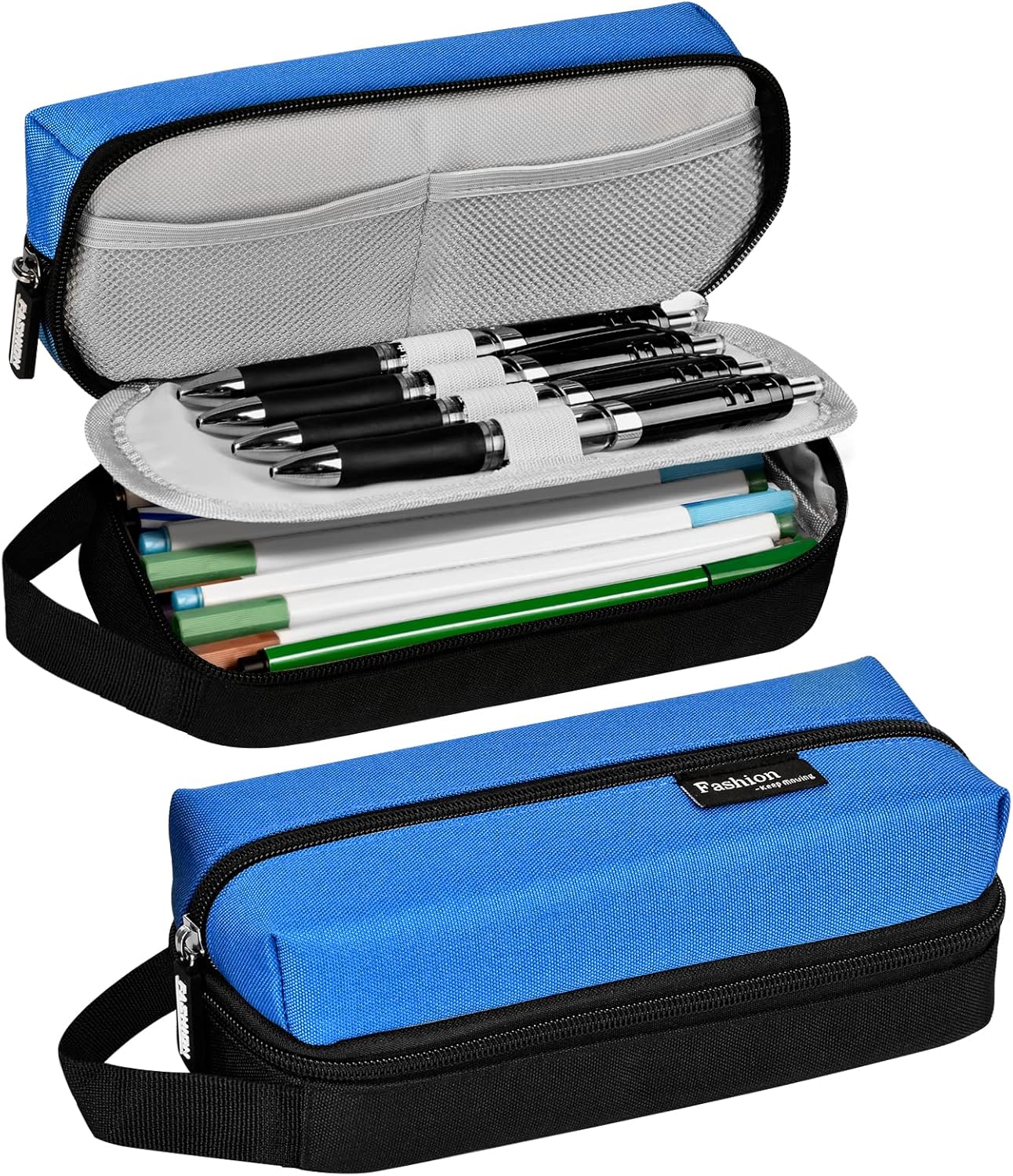 ENONEO Pencil Case Large Capacity Pen Cases Pencil Pouch Bag with 3 ...