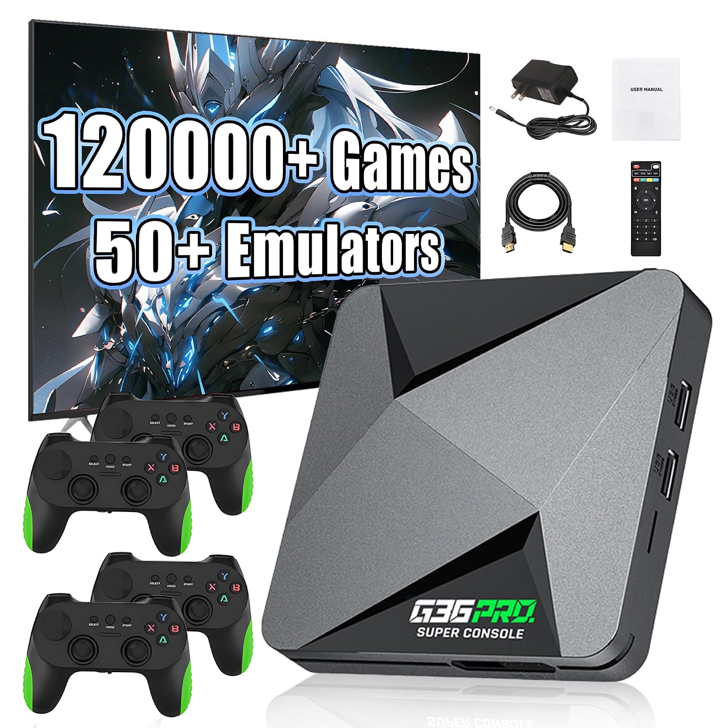 G36 PRO Retro Gaming Console, Emulator Video Games Console with Built ...