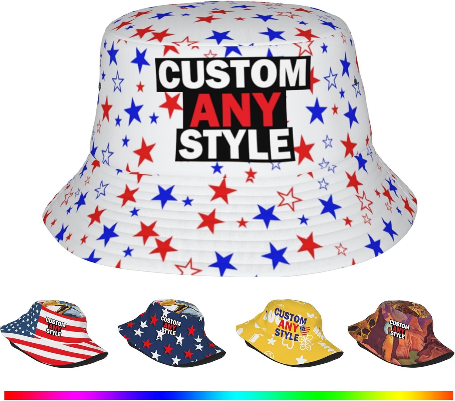 Custom Bucket Hat for Women Beach Bucket Hat Design Your Own Logo ...