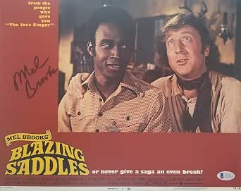 MEL BROOKS SIGNED 11X14 PHOTO BLAZING SADDLES GOV. LEPETOMANE AUTOGRAPH ...