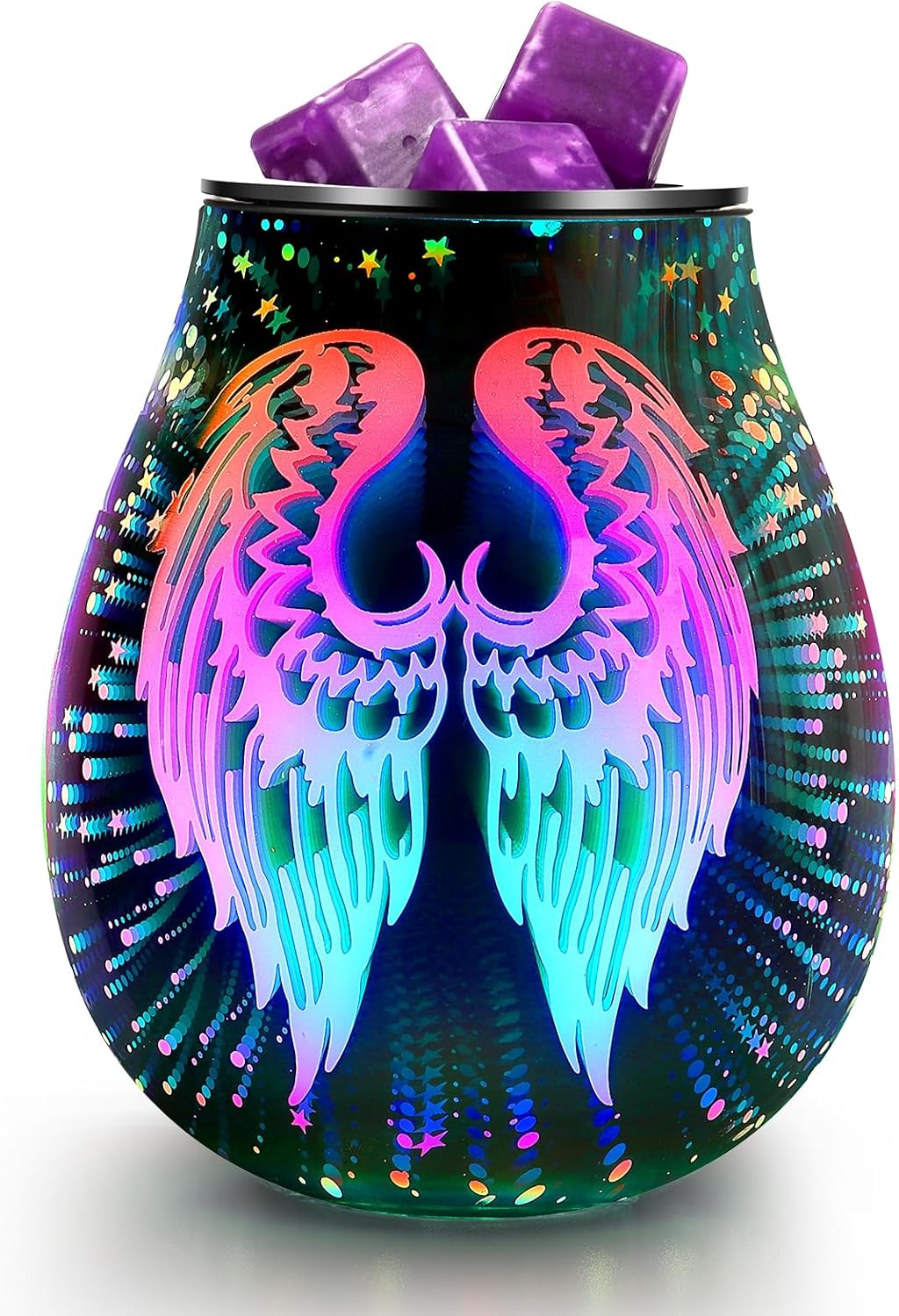 Amazon.com: Angel Wings 3D Glass Electric Wax Melt Warmer with Timer ...