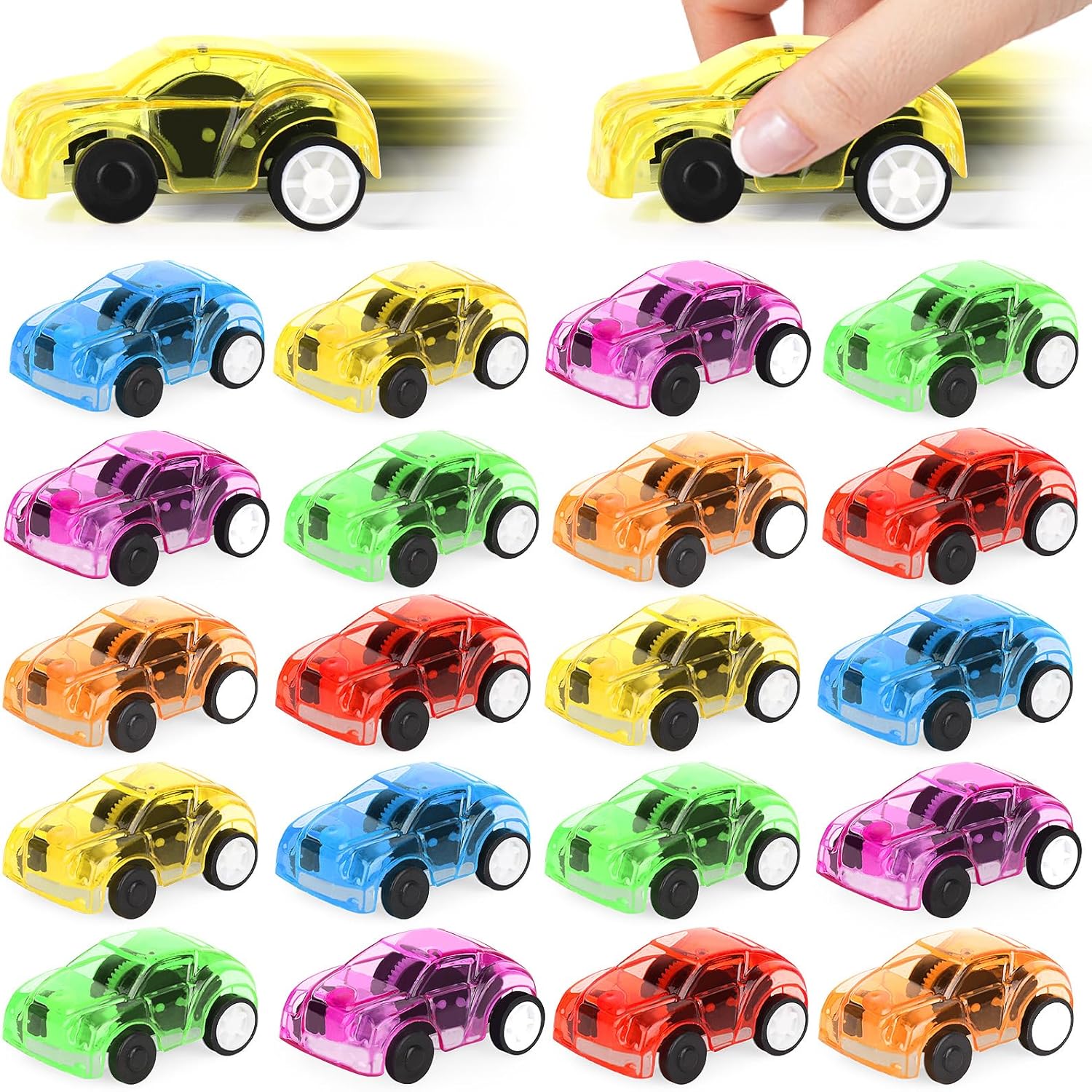Amazon.com: Hxezoc 50 Pack Mini Car Toys Pull Back Race Car, Treasure ...