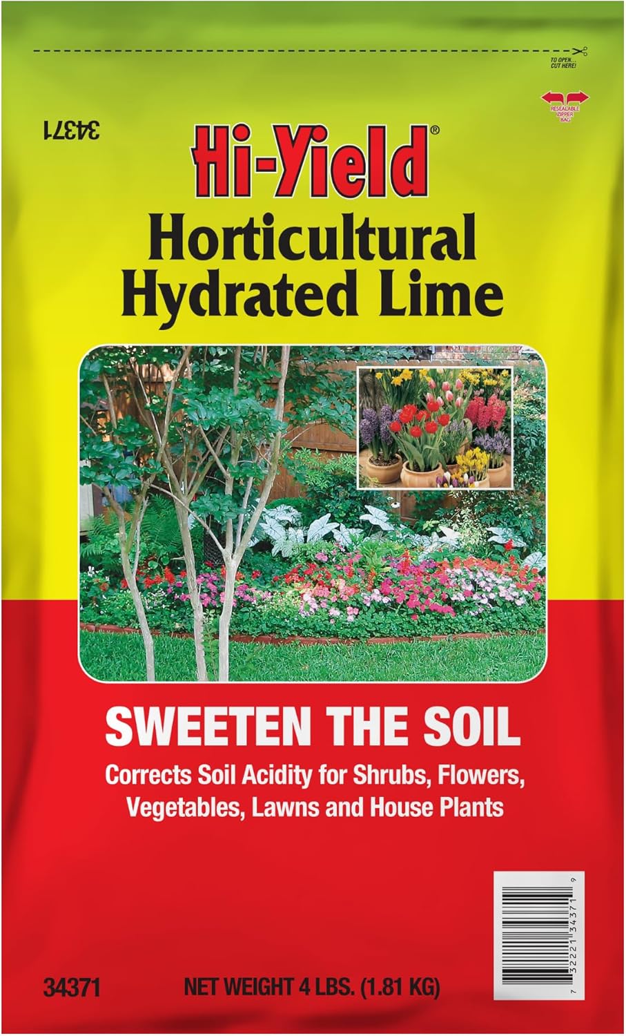 Amazon.com: Hi-Yield (34371) Horticultural Hydrated Lime (4 lbs ...