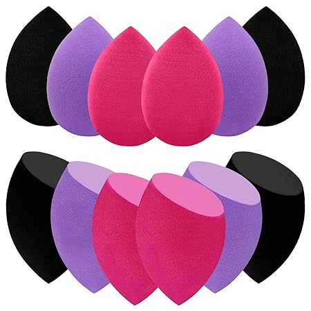 Amazon.com : 12 Pieces Professional Makeup Sponge Set,Latex Free ...