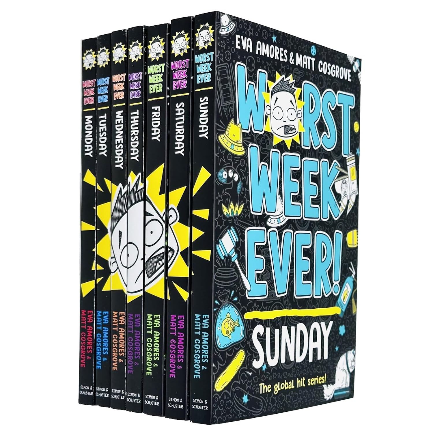 Worst Week Ever! Series 7 Books Collection Set By Eva Amores & Matt ...