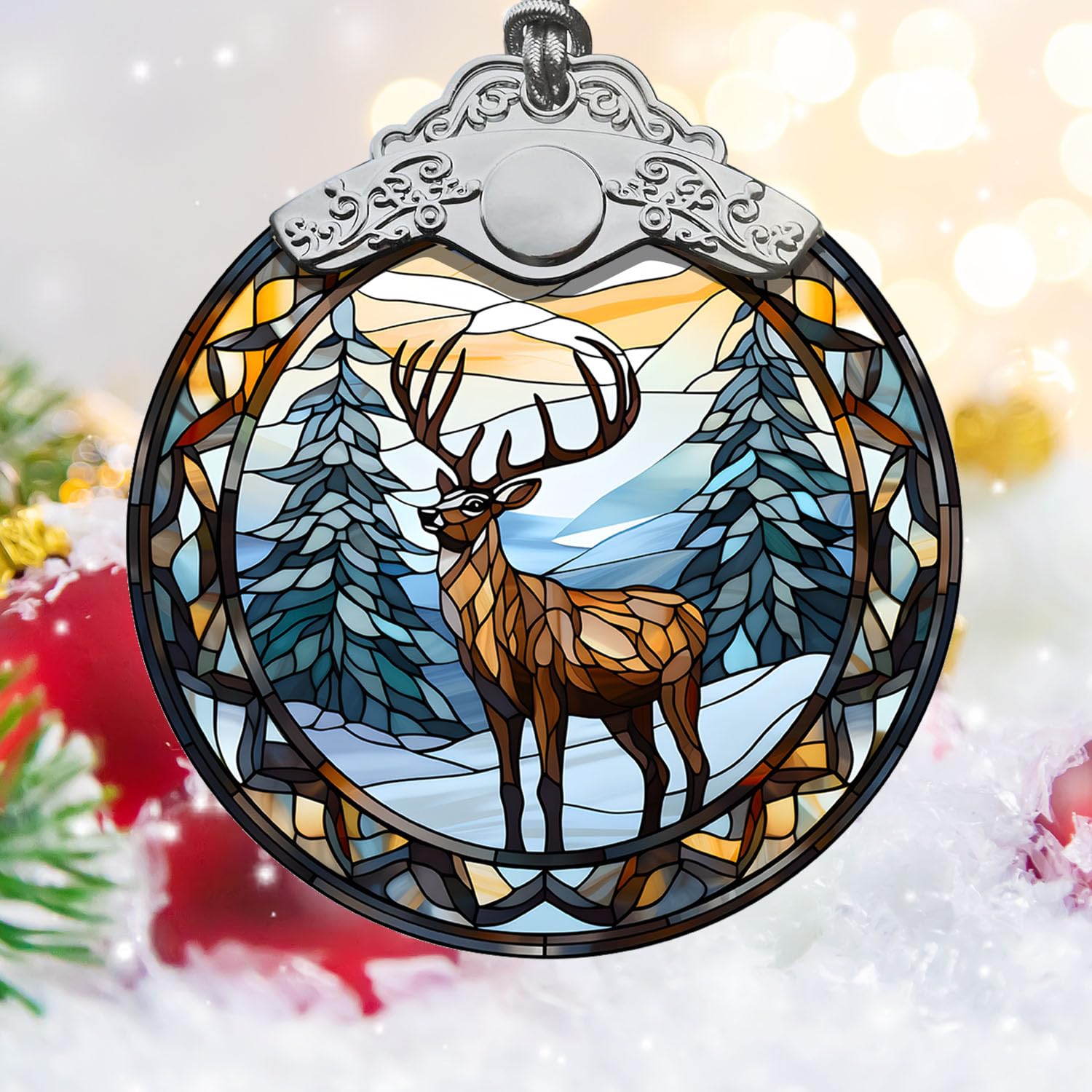 Amazon.com: Christmas Tree Ornaments - Deer Ornaments - Deer Ornaments for Christmas Tree - Deer ...