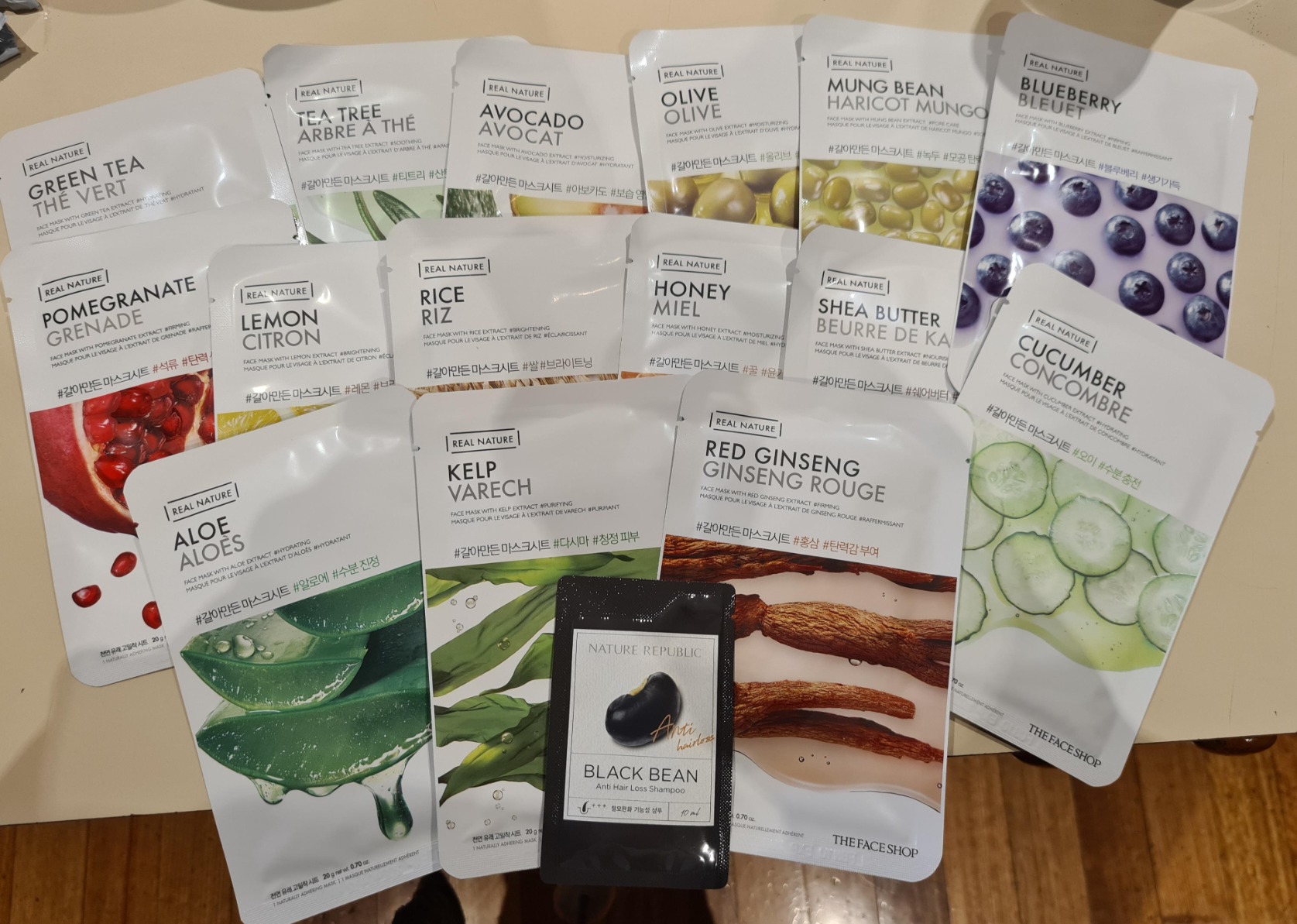 The Face Shop Facial Mask Packs, Real Nature Full Face Masks Peel Off ...