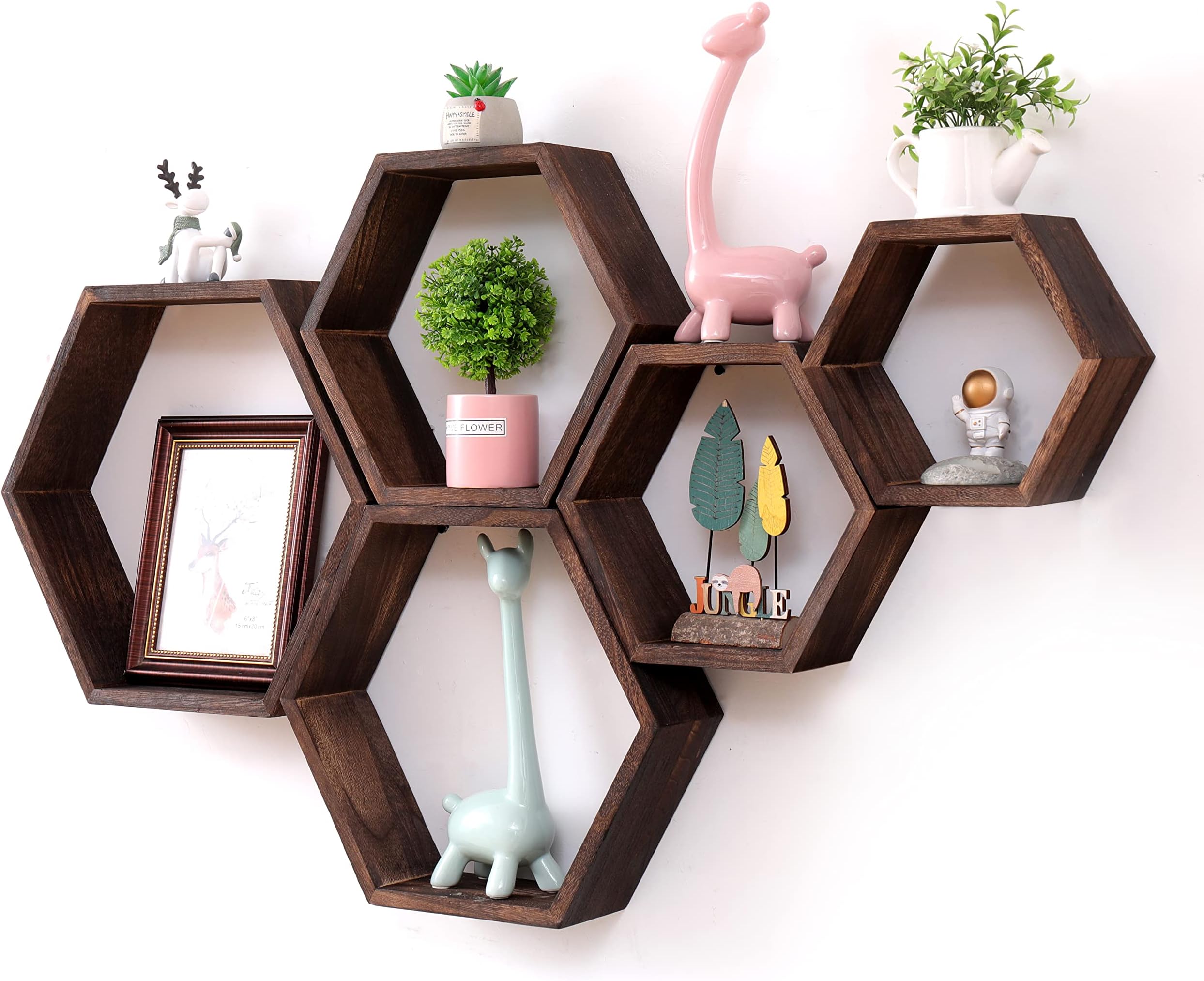 Amazon.com: Coral Flower Rustic Wall Mounted Tier Square Shaped ...