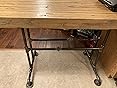 Amazon.com: Pipe DÉCOR Industrial Table Rustic Pipe Kitchen Metal Frame ...
