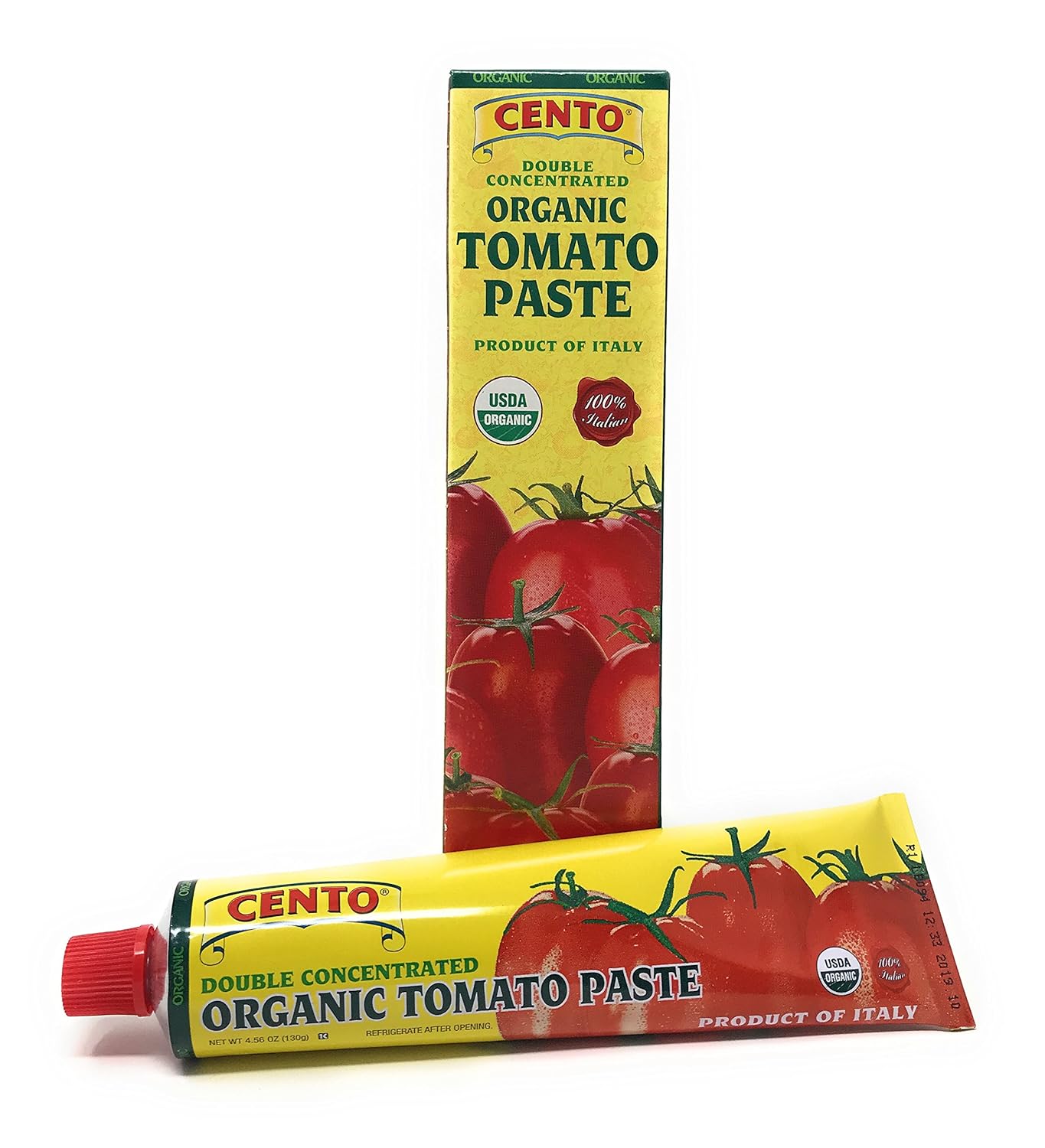 Amazon.com : Cento Double Concentrated ORGANIC Tomato Paste - 2/ 4.56 ...