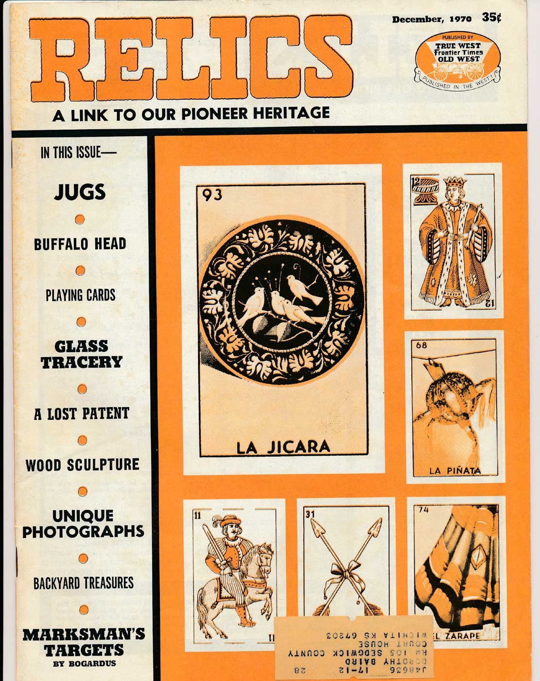 Relics Magazine: A Link to Our Pioneer Heritage - December, 1970 ...