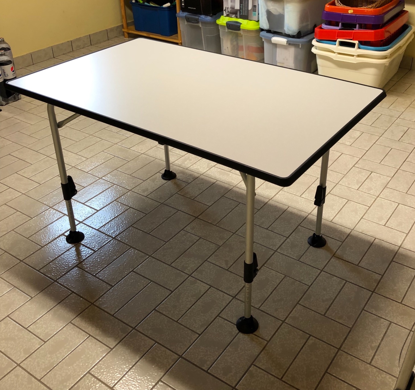 BERGER practical Ivalo 2 camping table, folding table, height ...